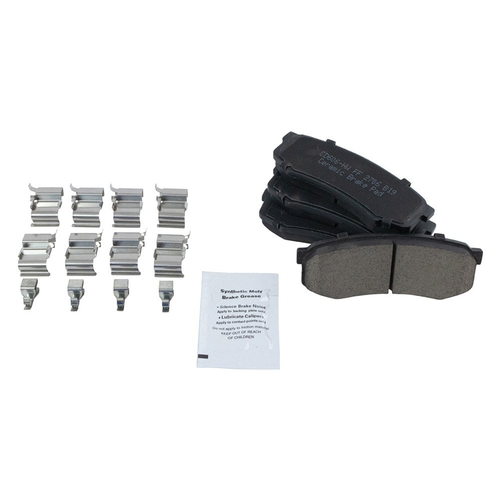 TRQ® BKA15420 - Front and Rear Disc Brake Kit with Ceramic Pads