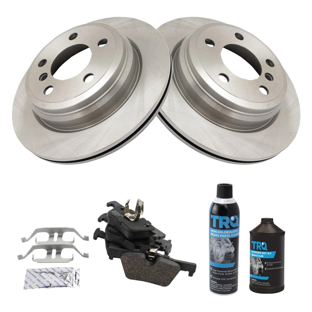TRQ® BKA19563 - Rear Disc Brake Kit with Ceramic Pads