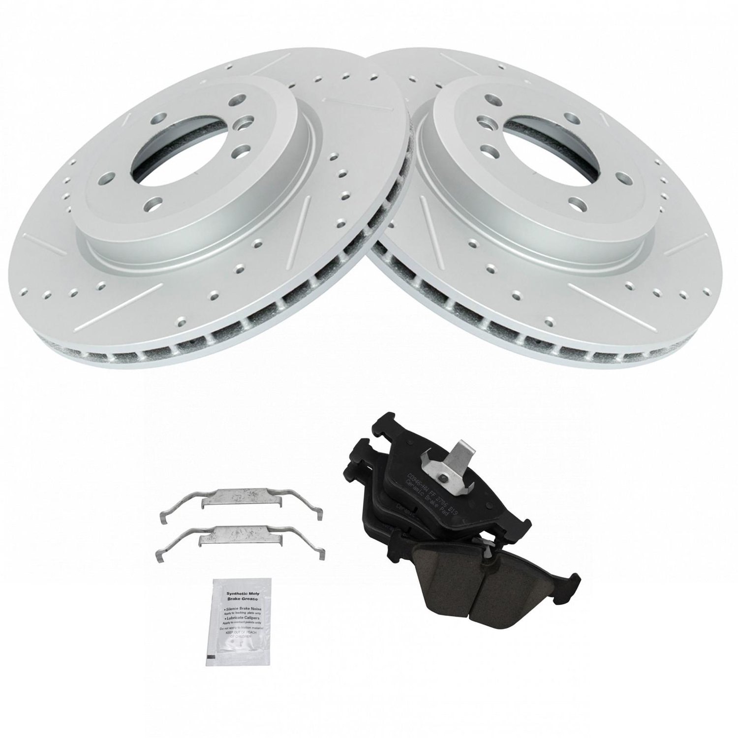 TRQ® BKA20994 - Front Disc Brake Kit with Ceramic Pads