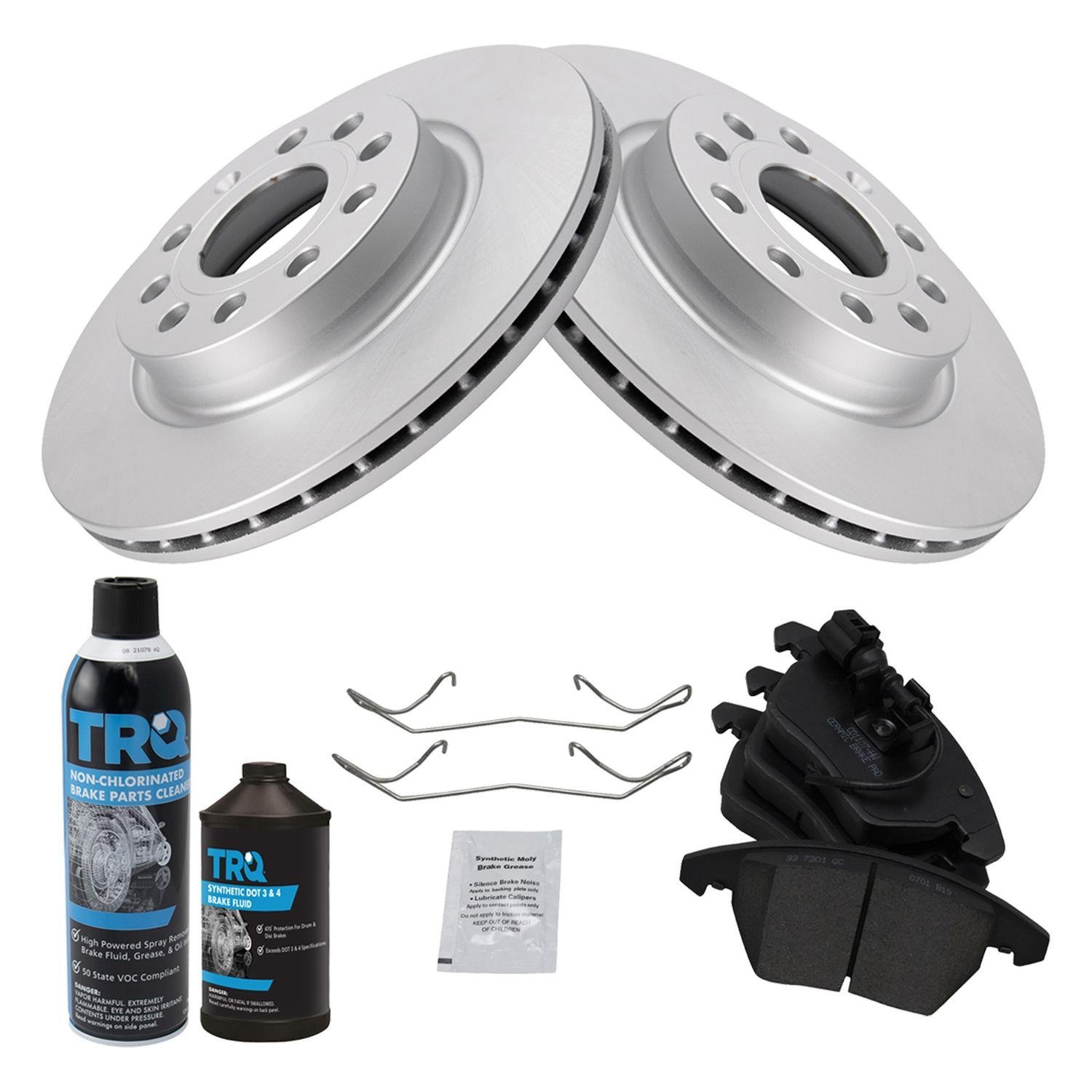 TRQ® BKA24995 - Front Disc Brake Kit with Ceramic Pads