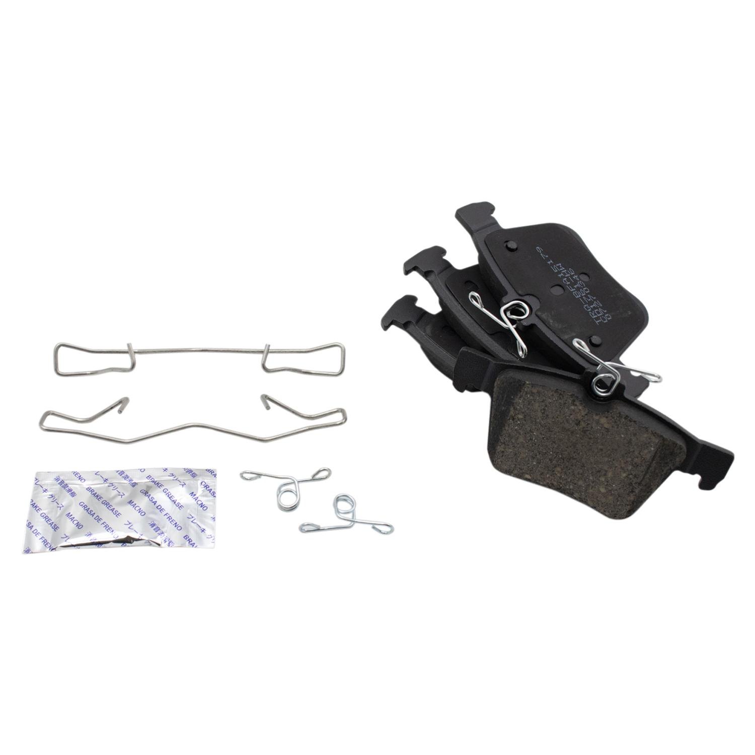 TRQ® BKA27268 - Rear Disc Brake Kit with Ceramic Pads