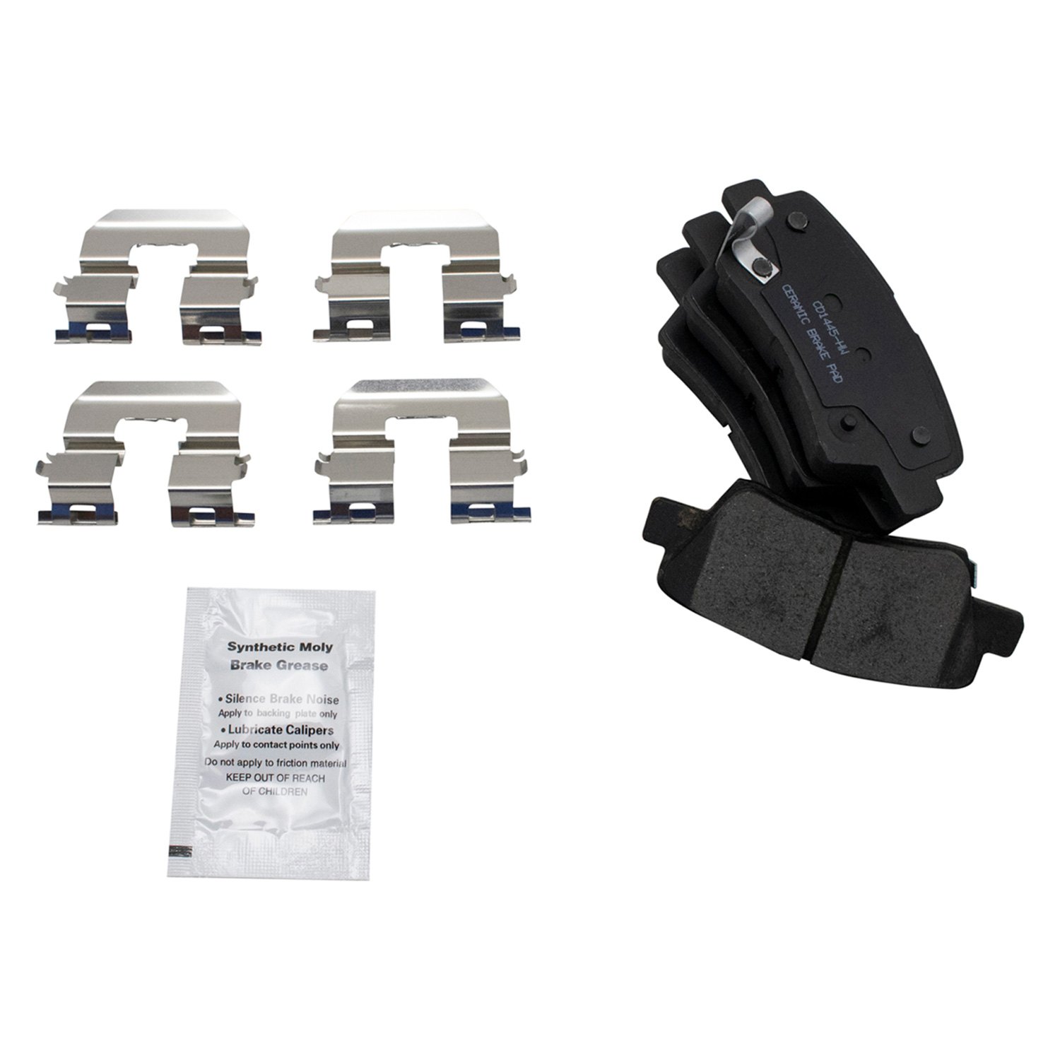 TRQ® BKA28846 - Rear Disc Brake Kit with Ceramic Pads and Calipers