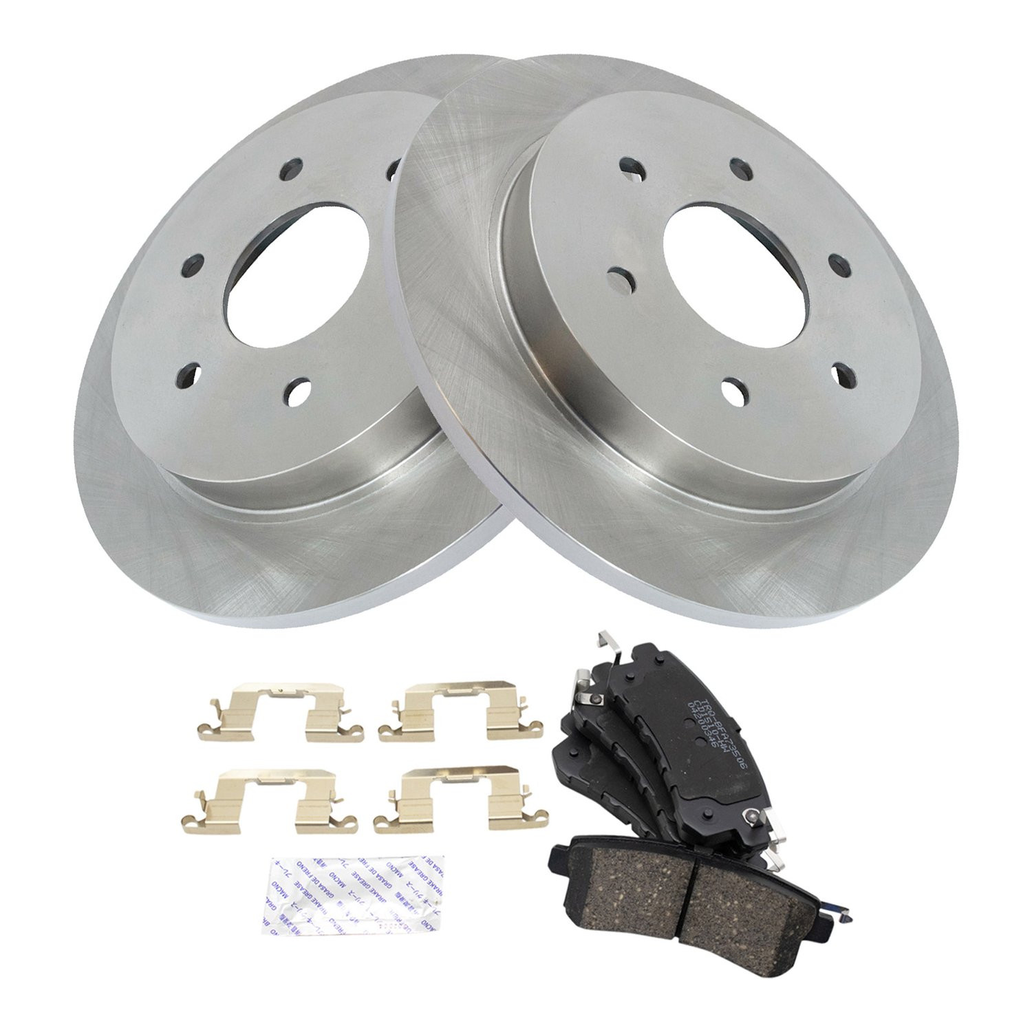 TRQ® BKA48724 - Rear Disc Brake Kit with Ceramic Pads
