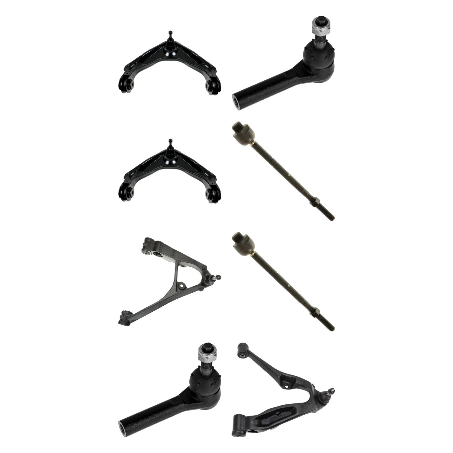 TRQ® BNDL-187330 - Front Lower and Upper Control Arm with Ball Joint ...