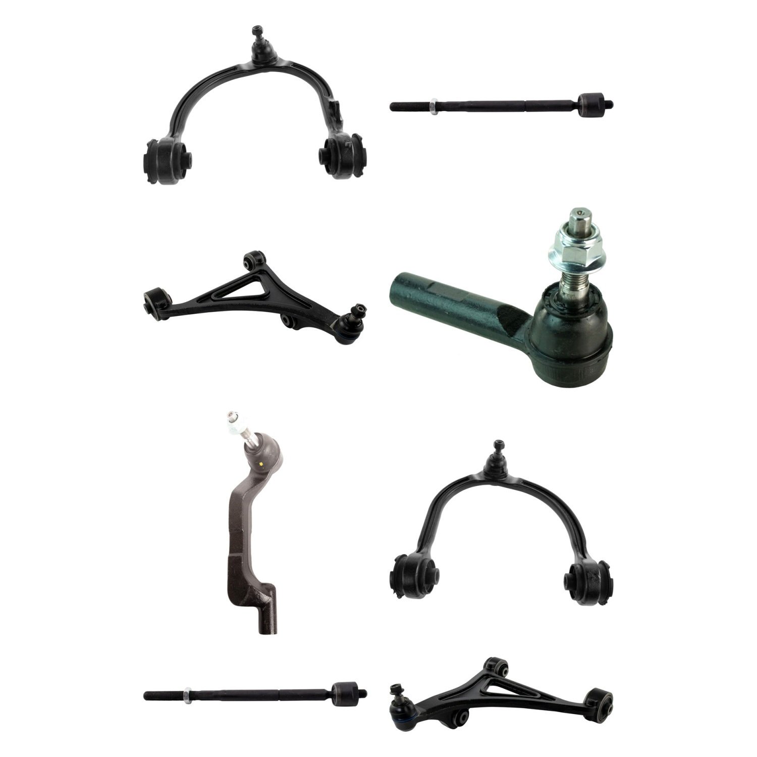 TRQ® BNDL-187366 - Front Lower and Upper Control Arm with Ball Joint ...