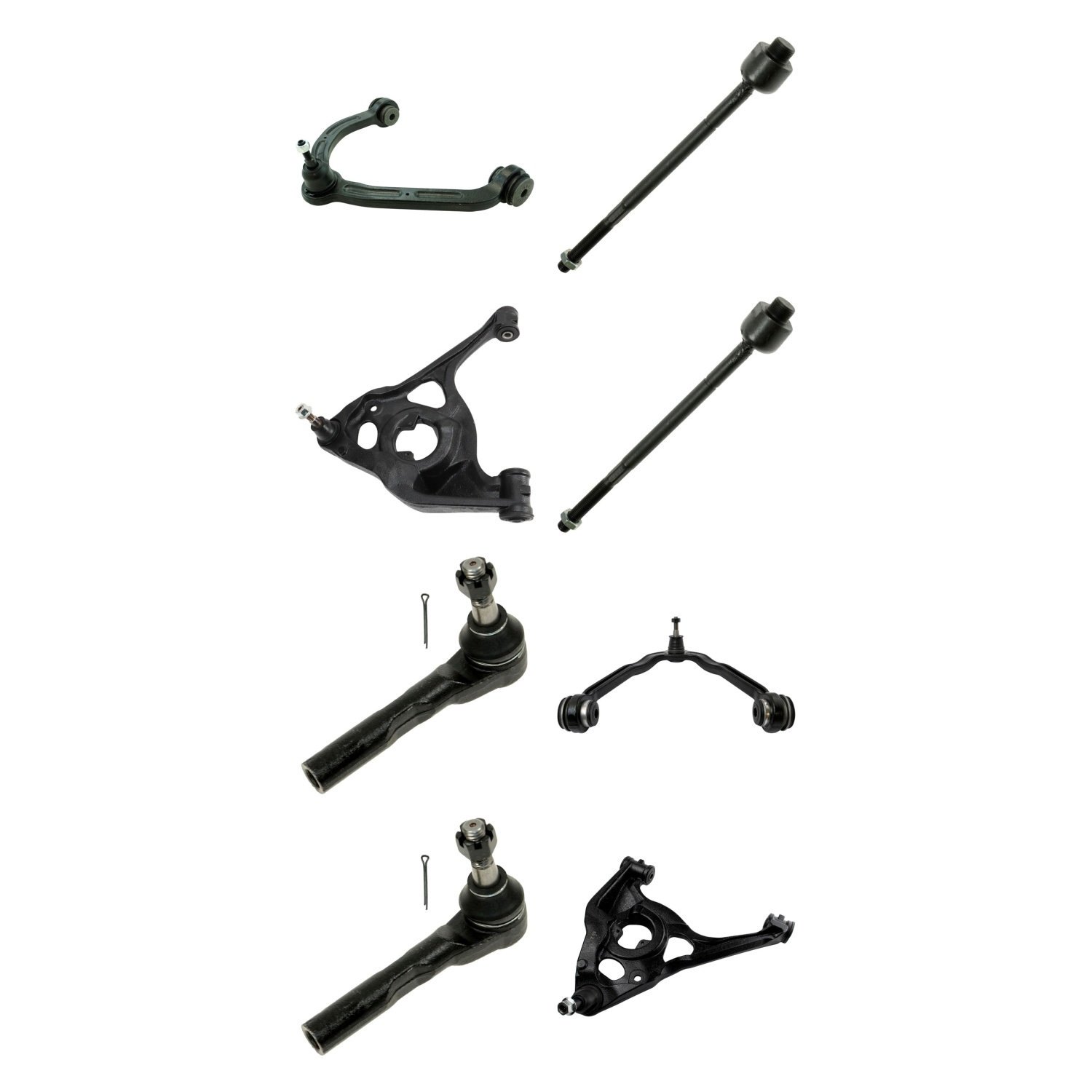 TRQ® BNDL-187426 - Front Lower and Upper Control Arm with Ball Joint ...
