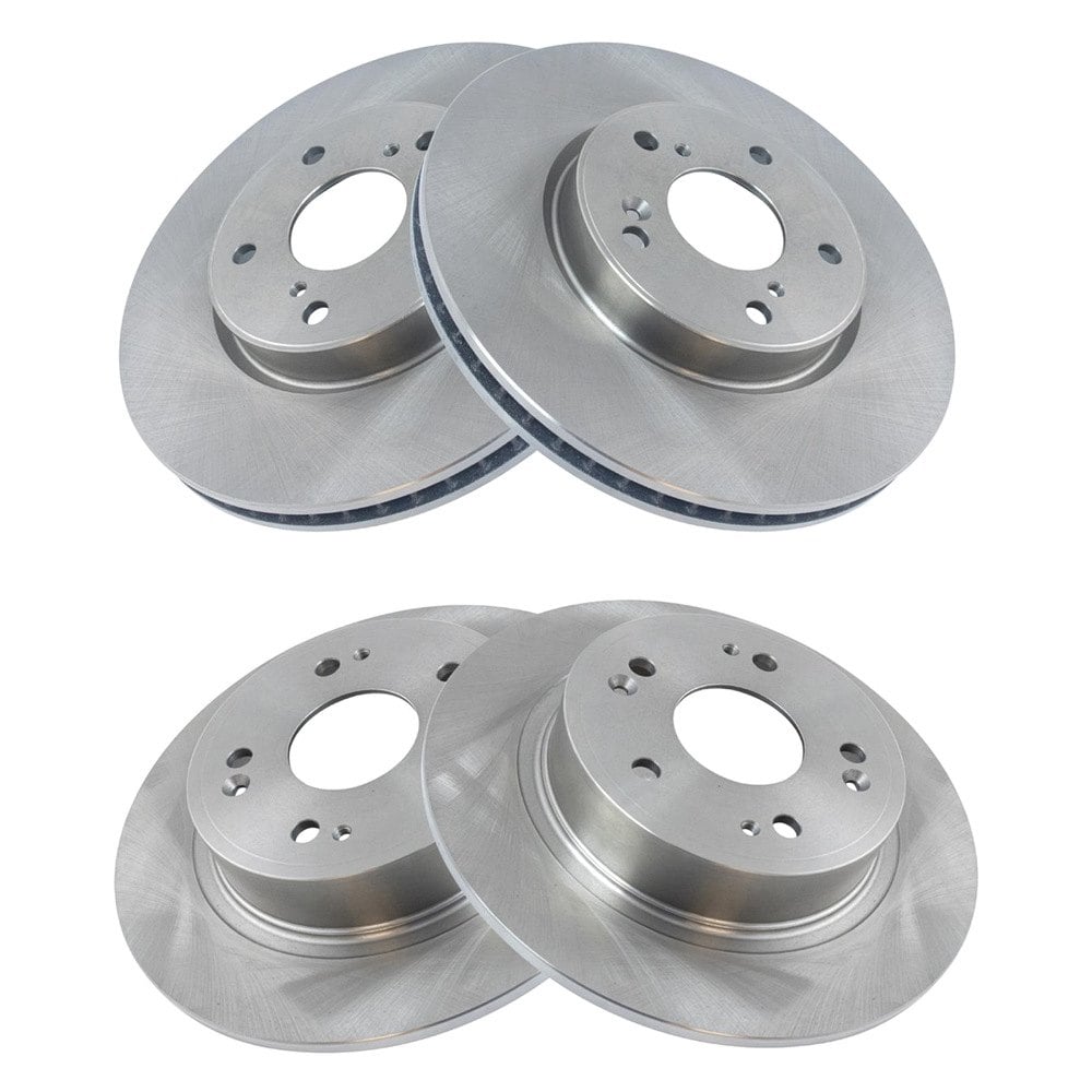 TRQ® BRA13947 - Plain Vented Front Disc Brake Rotors