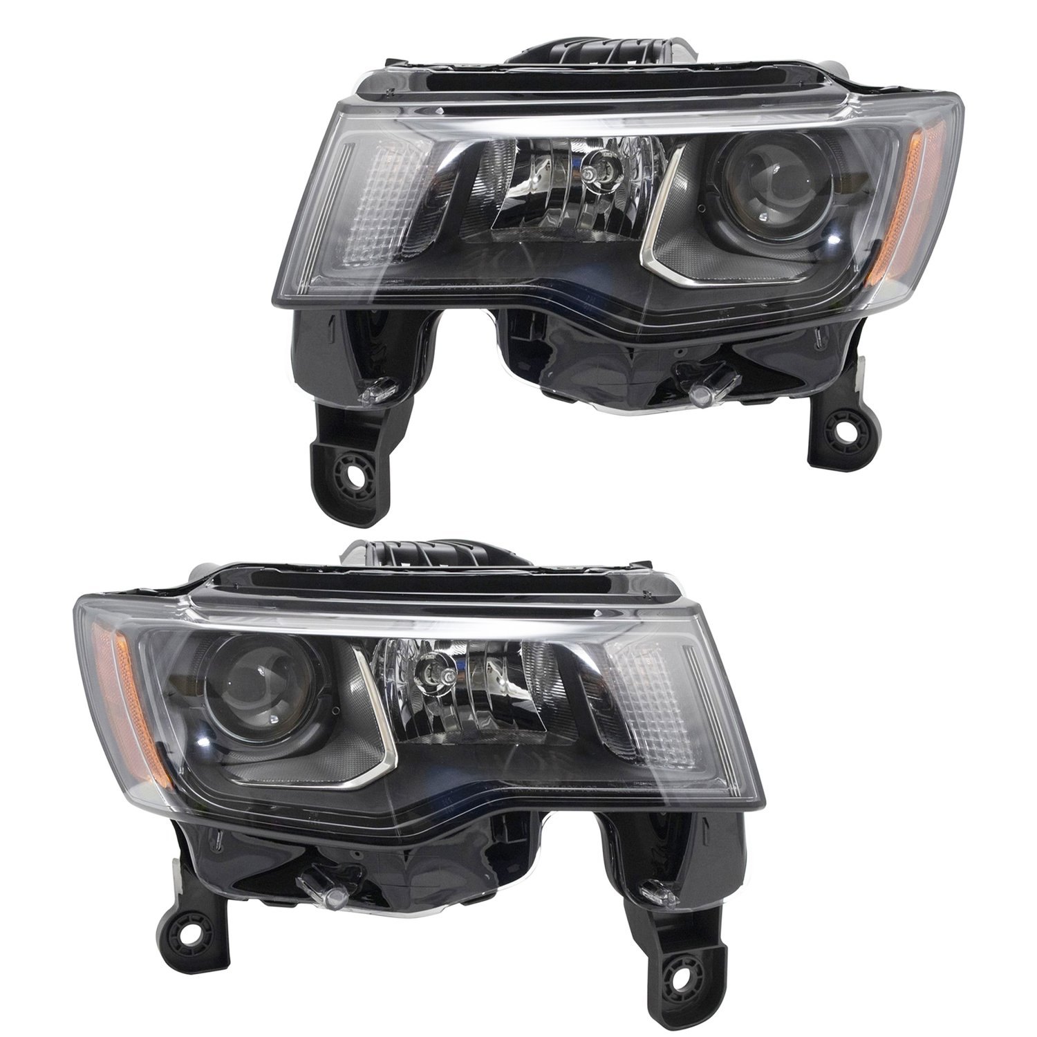 TRQ® HLA87397 - Driver and Passenger Side Replacement Headlights