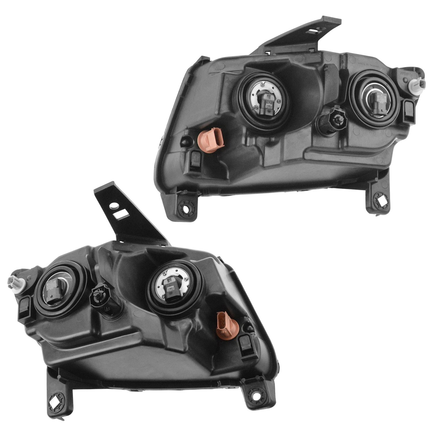 TRQ® HLA88366 - Driver and Passenger Side Replacement Headlights