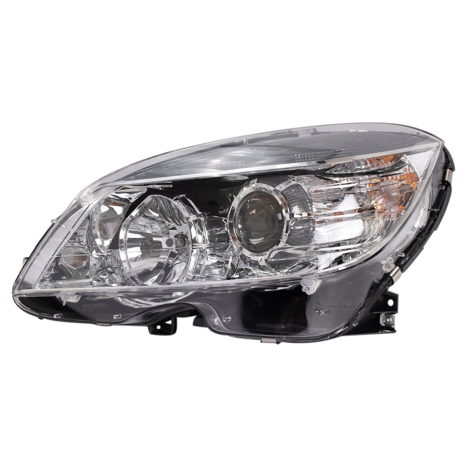 TRQ® HLA88588 - Chrome Factory Style Projector Headlights