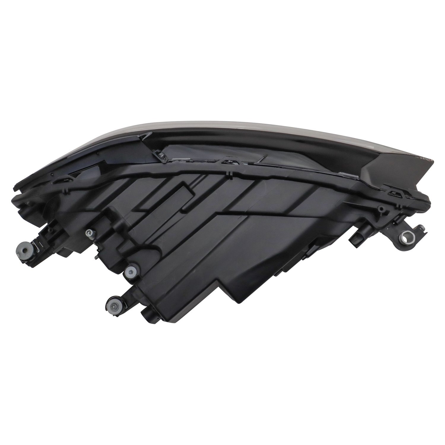 TRQ® HLA88677 - Black/Chrome Factory Style Projector LED Headlights