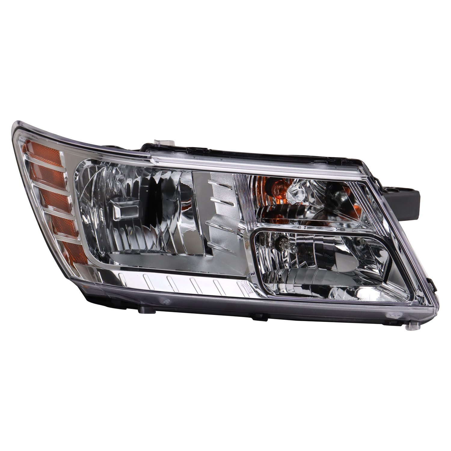 TRQ® HLA89349 - Passenger Side Chrome Factory Style Headlight
