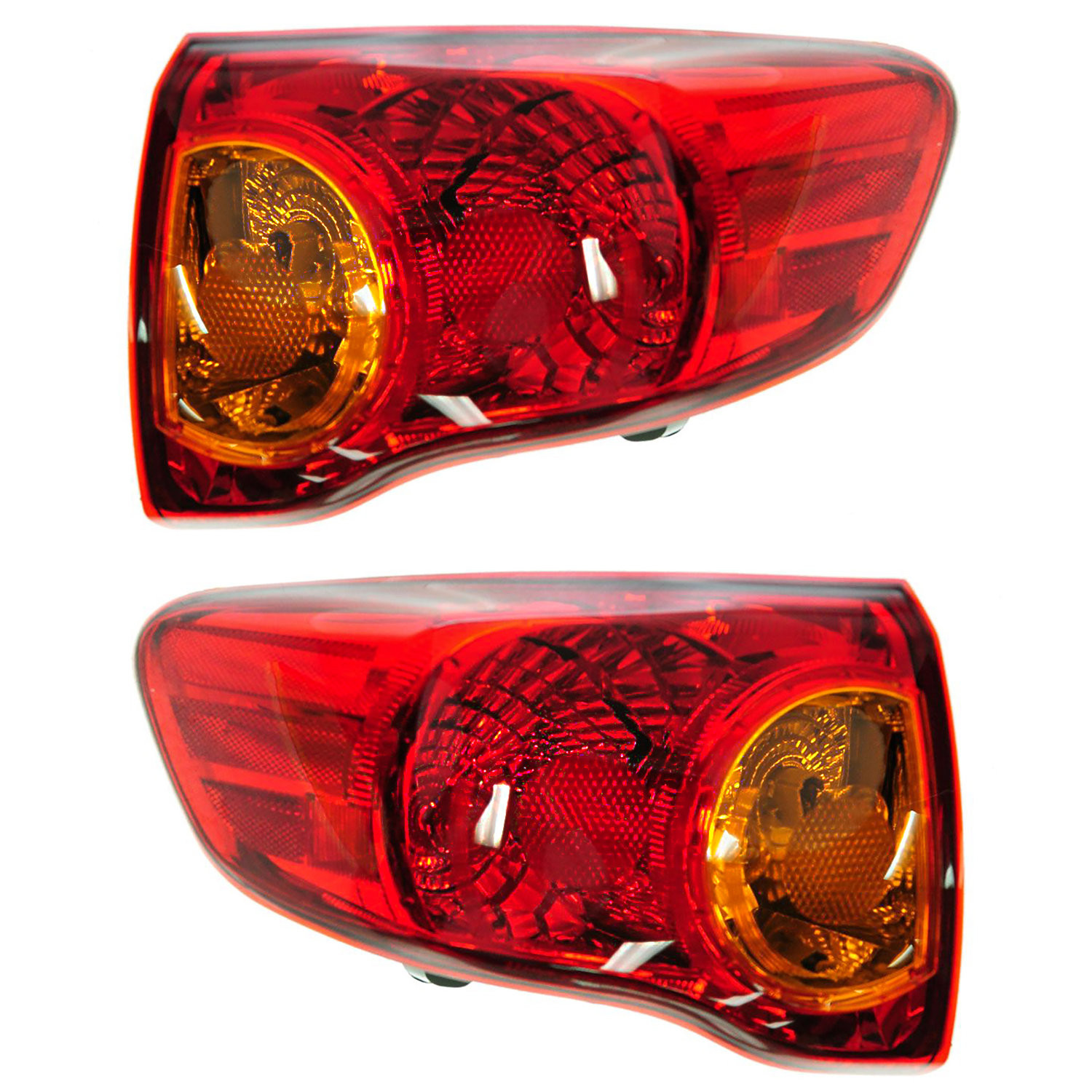 TRQ® LTA79976 - Driver and Passenger Side Outer Replacement Tail Lights