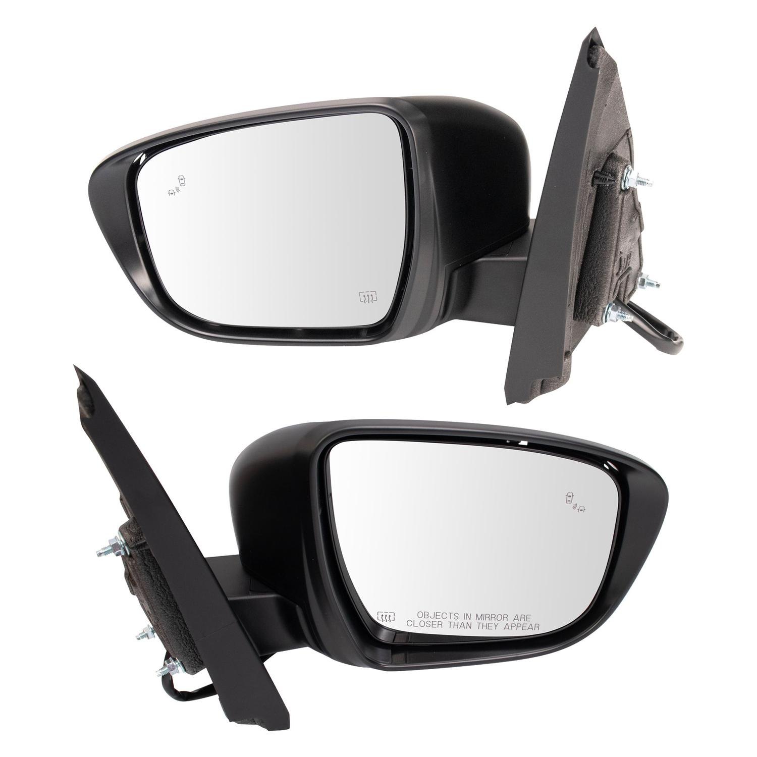 TRQ® MRA11556 - Driver and Passenger Side View Mirror Set (Heated ...