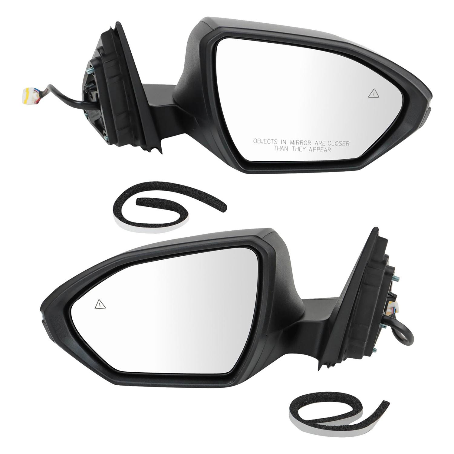 TRQ® MRA18018 - Driver and Passenger Side View Mirror Set