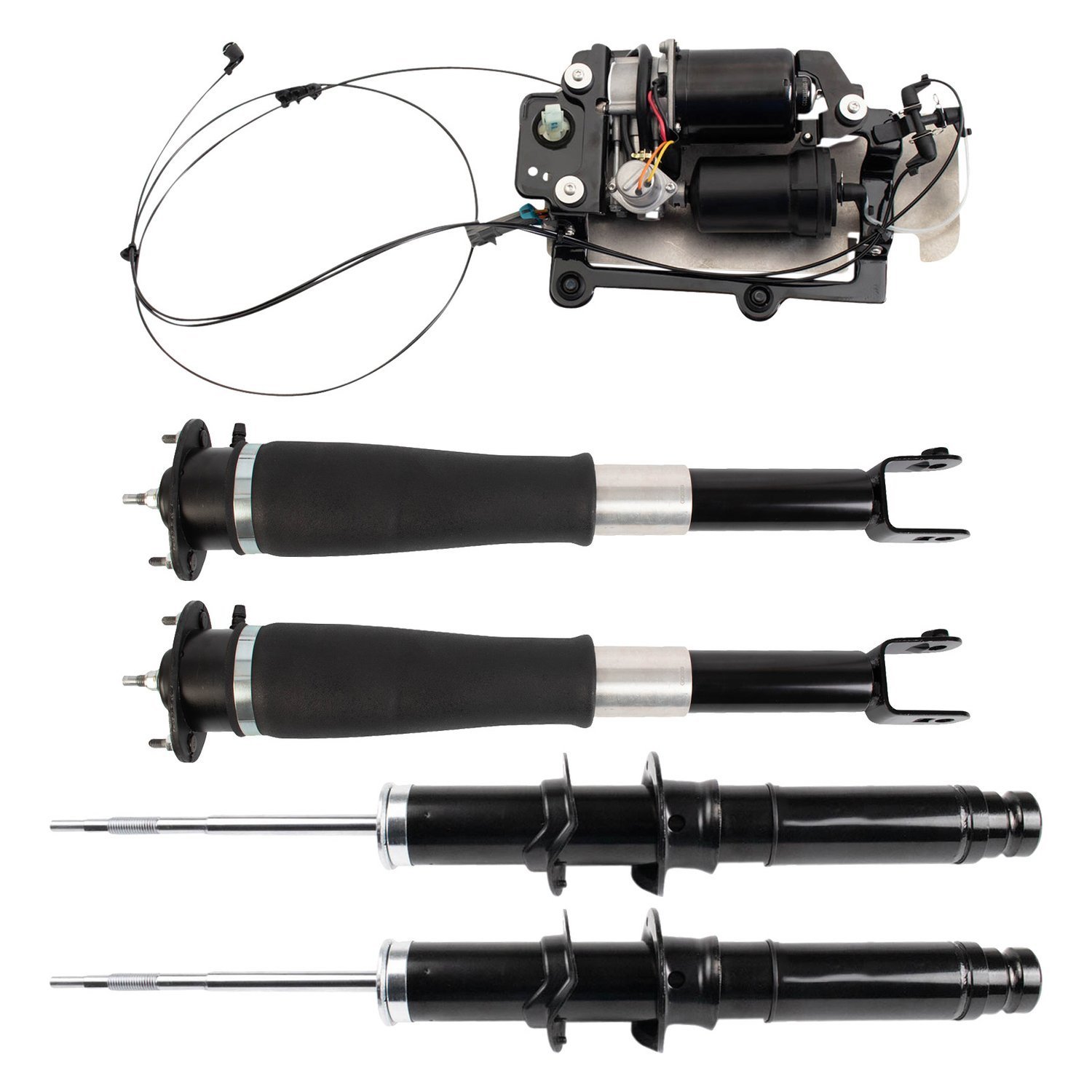 TRQ® PAA39425 - Front and Rear Air Suspension System