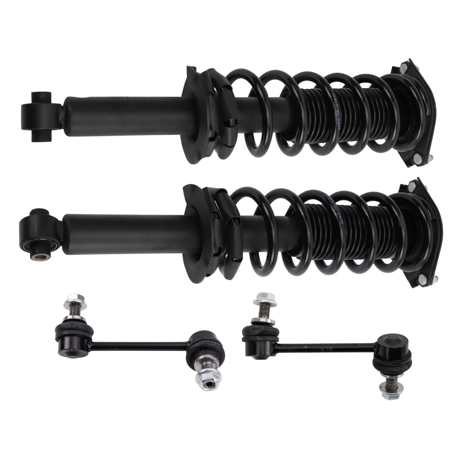 TRQ® PSA74658 - Rear Shock Absorber and Suspension Kit