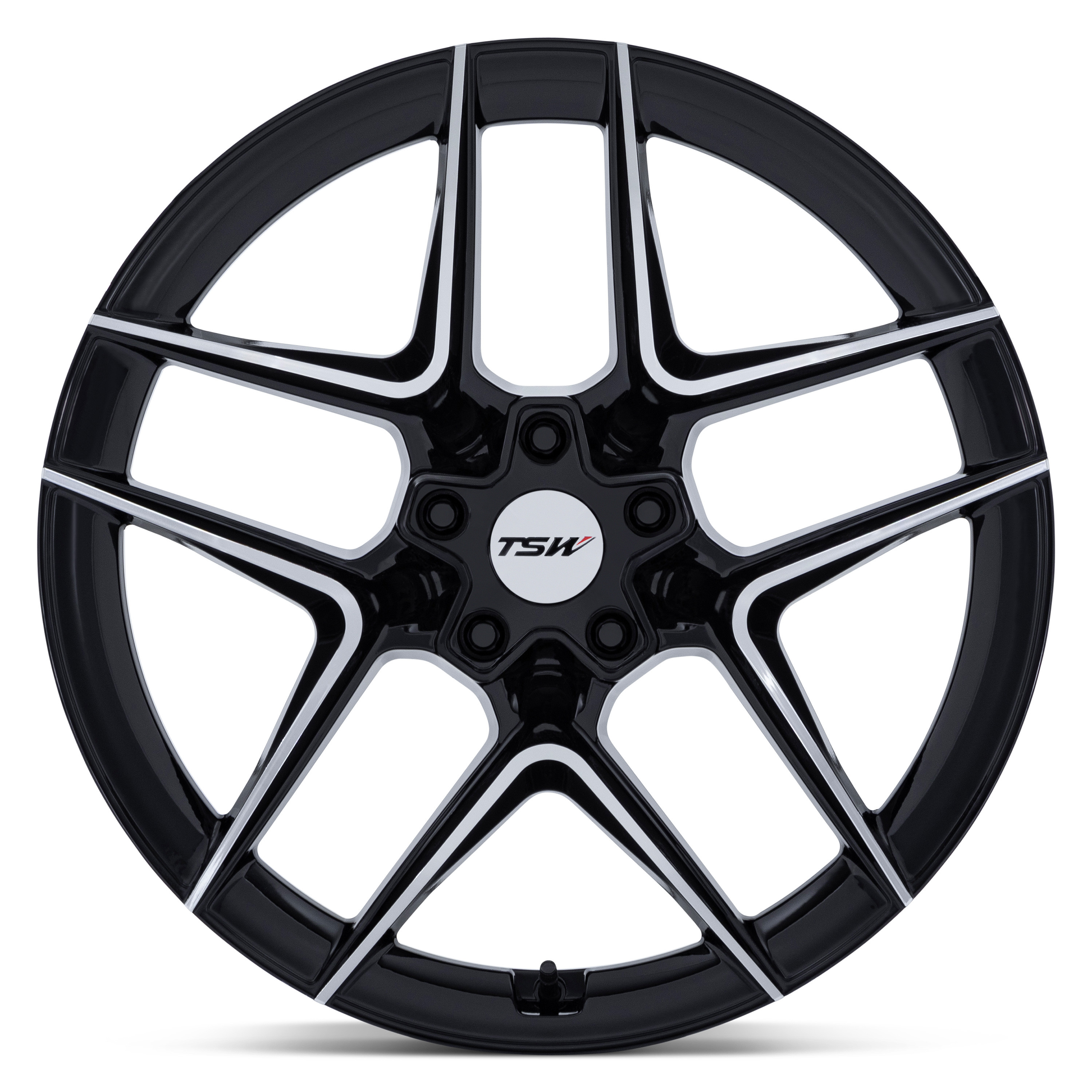 TSW® SLIPSTREAM Wheels - Gloss Black with Machined Face Rims