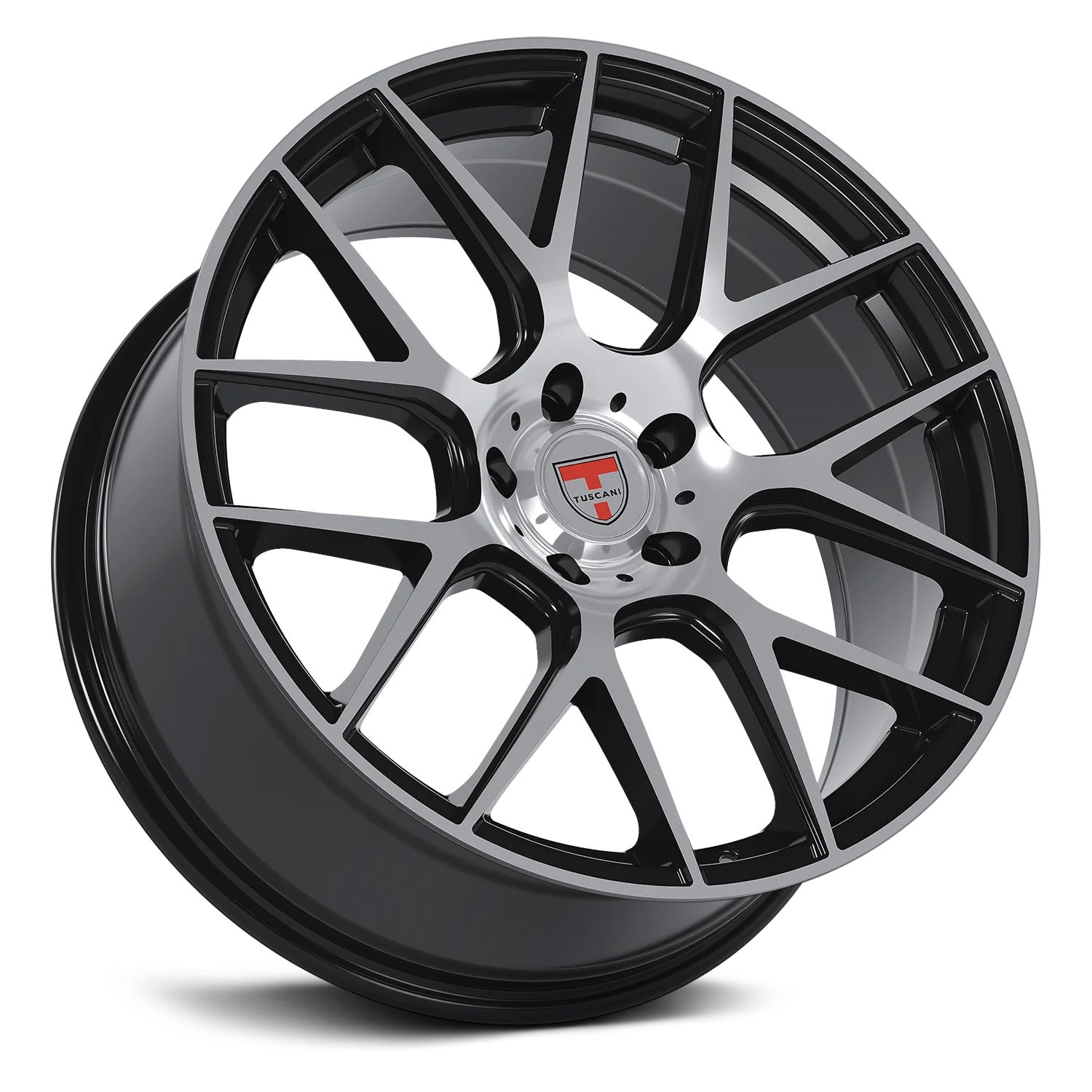 TUSCANI® 204 Wheels - Gloss Black with Machined Face Rims