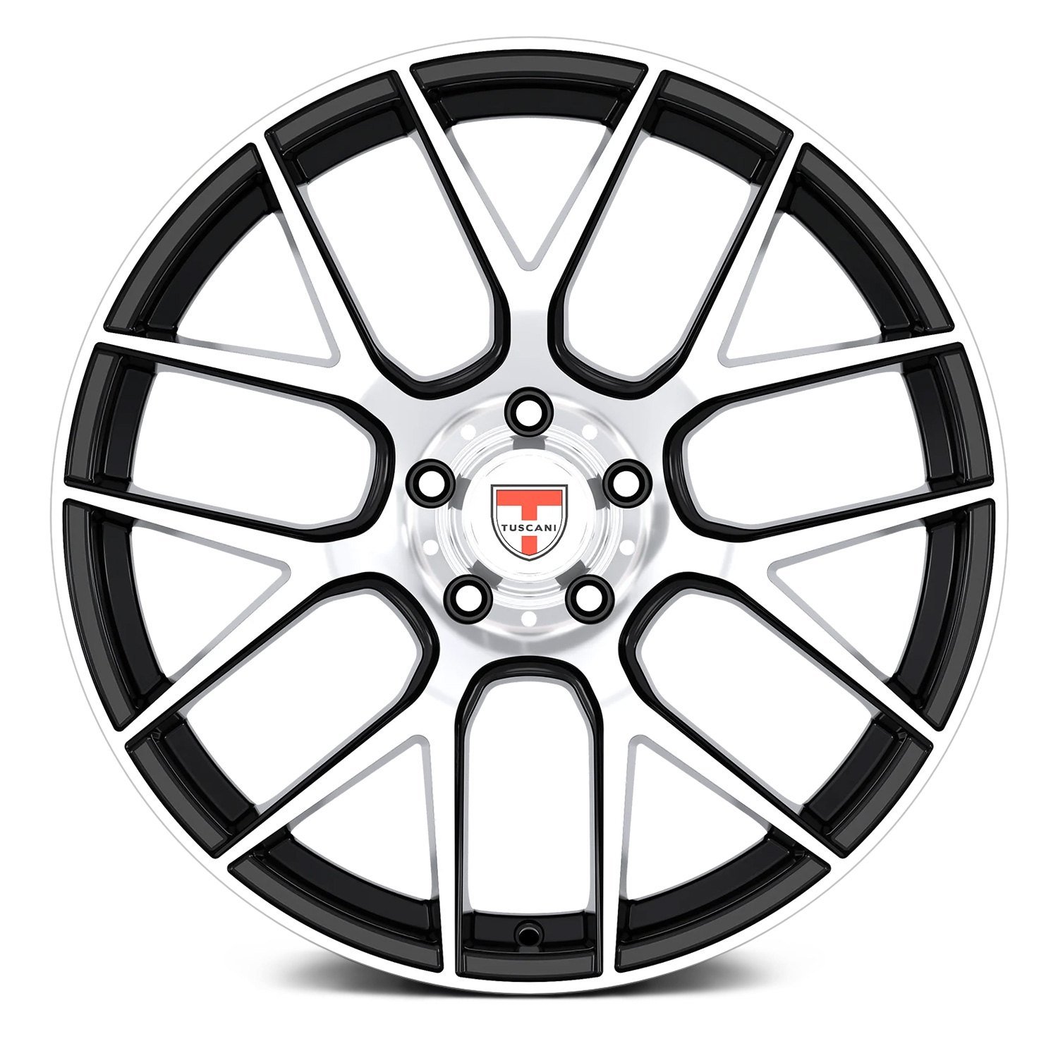 TUSCANI® 204 Wheels - Gloss Black with Machined Face Rims