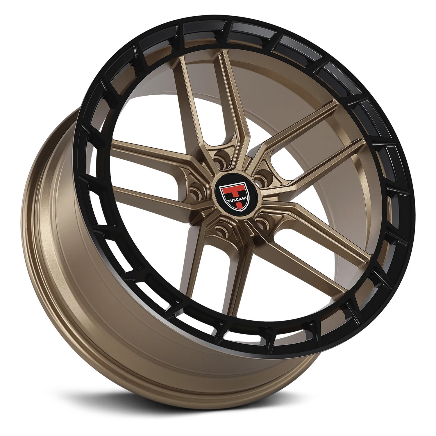 TUSCANI® 206 Wheels - Bronze with Black Lip Rims
