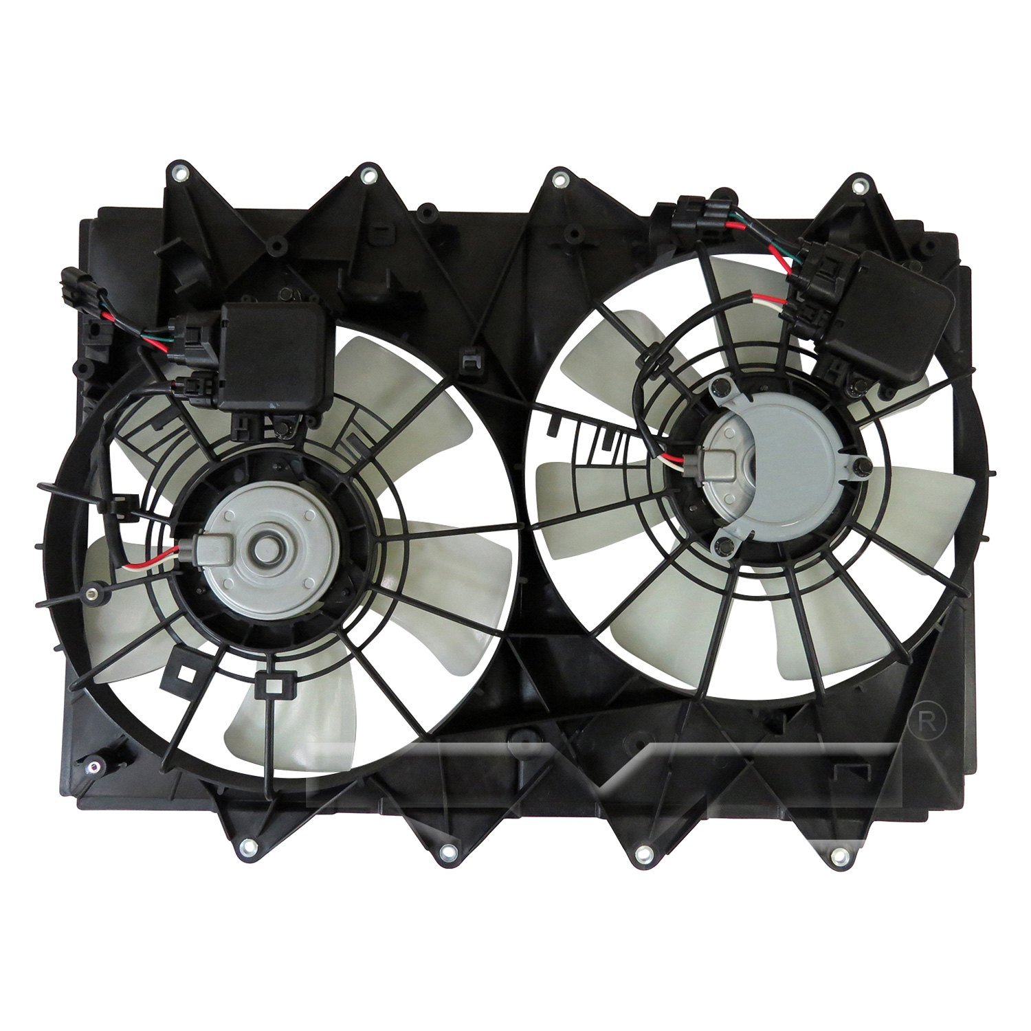 TYC® 624670 - Dual Radiator and Condenser Fan Assembly