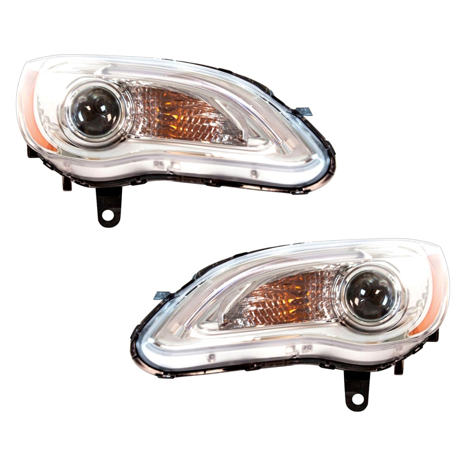 TYC® VS-1027-20-9198-00-9 - Driver and Passenger Side Replacement Headlight Set (CAPA Certified)