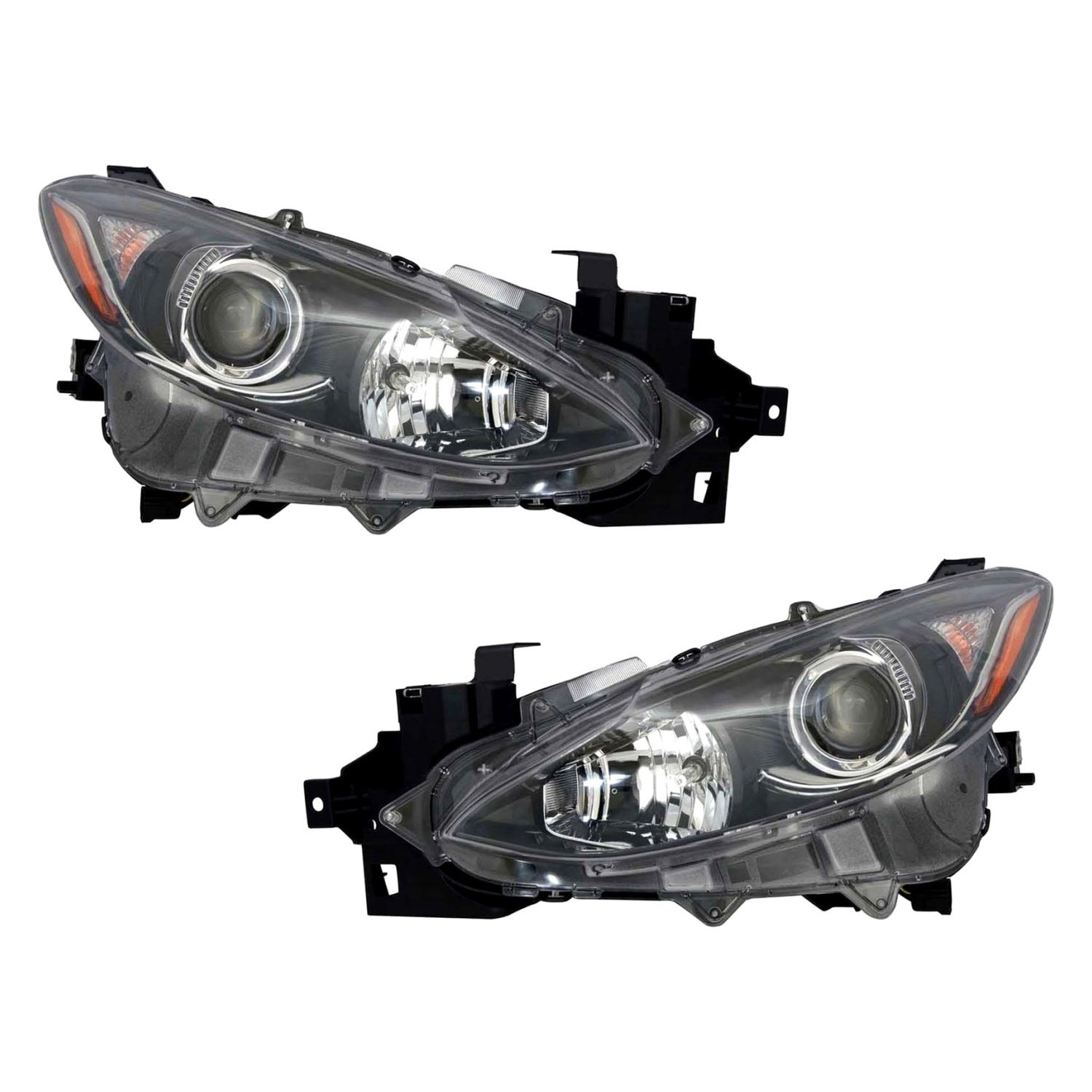 TYC® VS-1027-20-9524-00-9 - Driver and Passenger Side Replacement Headlight Set (CAPA Certified)