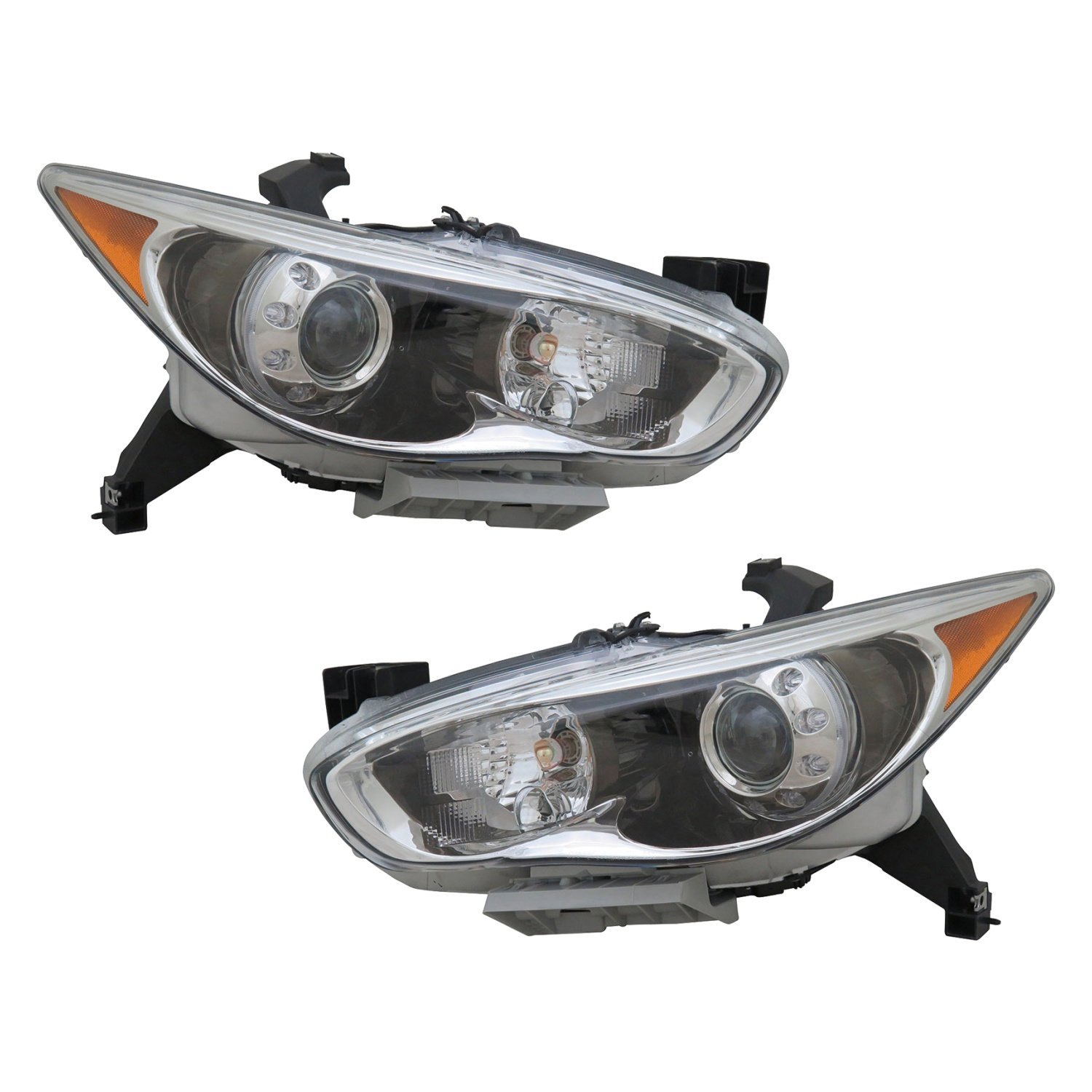 TYC® VS-1027-20-9772-00-9 - Driver and Passenger Side Replacement Headlight Set (CAPA Certified)