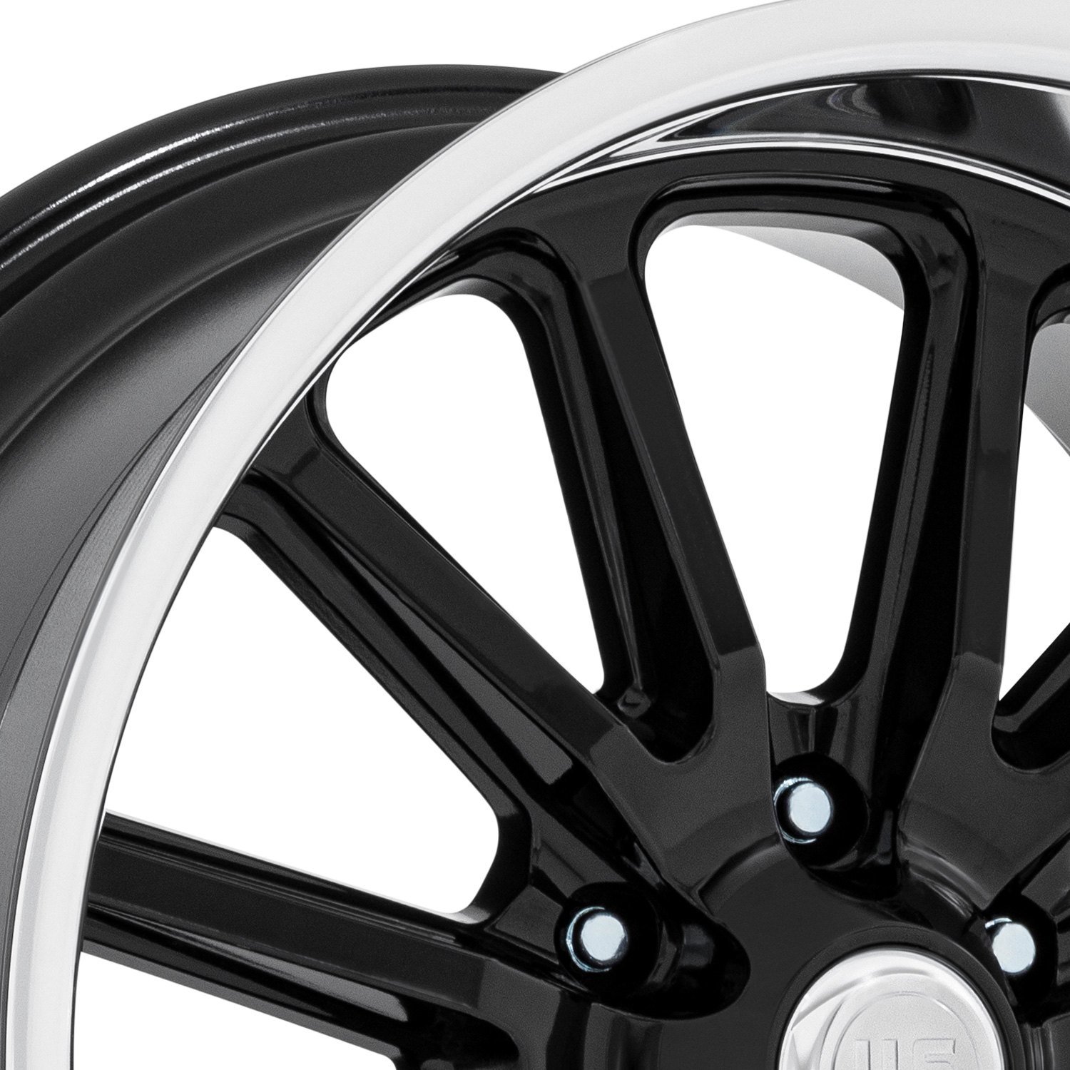 U.S. MAGS® UC145 RAMBLER 6 Wheels - Gloss Black with Diamond Cut Lip Rims