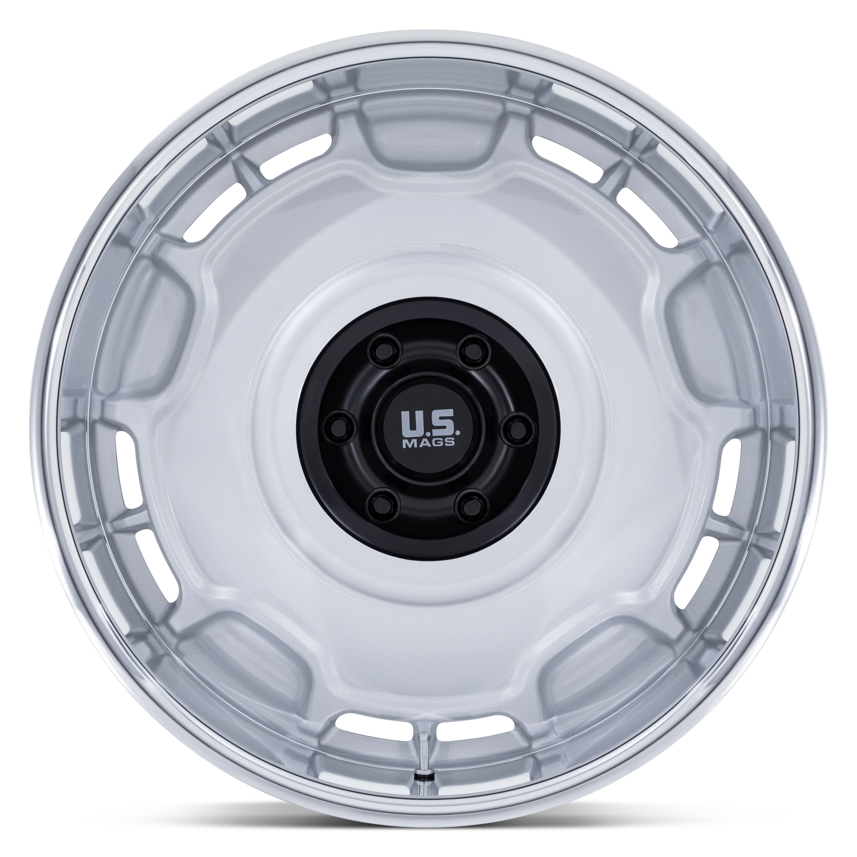 U.S. MAGS® UC146 ARLINGTON Wheels - Silver with Black Center and ...