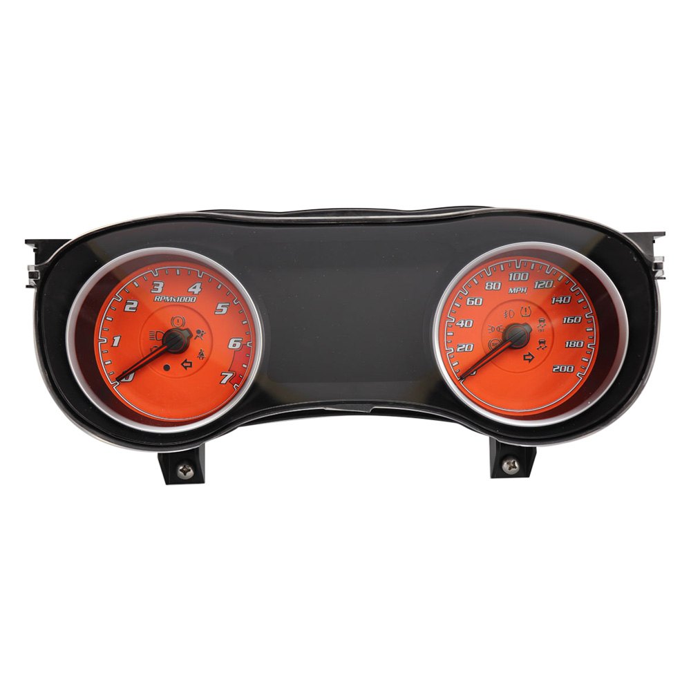 US Speedo® CHAR16200NL9 - Daytona Edition Gauge Face Kit, Orange, 200 MPH