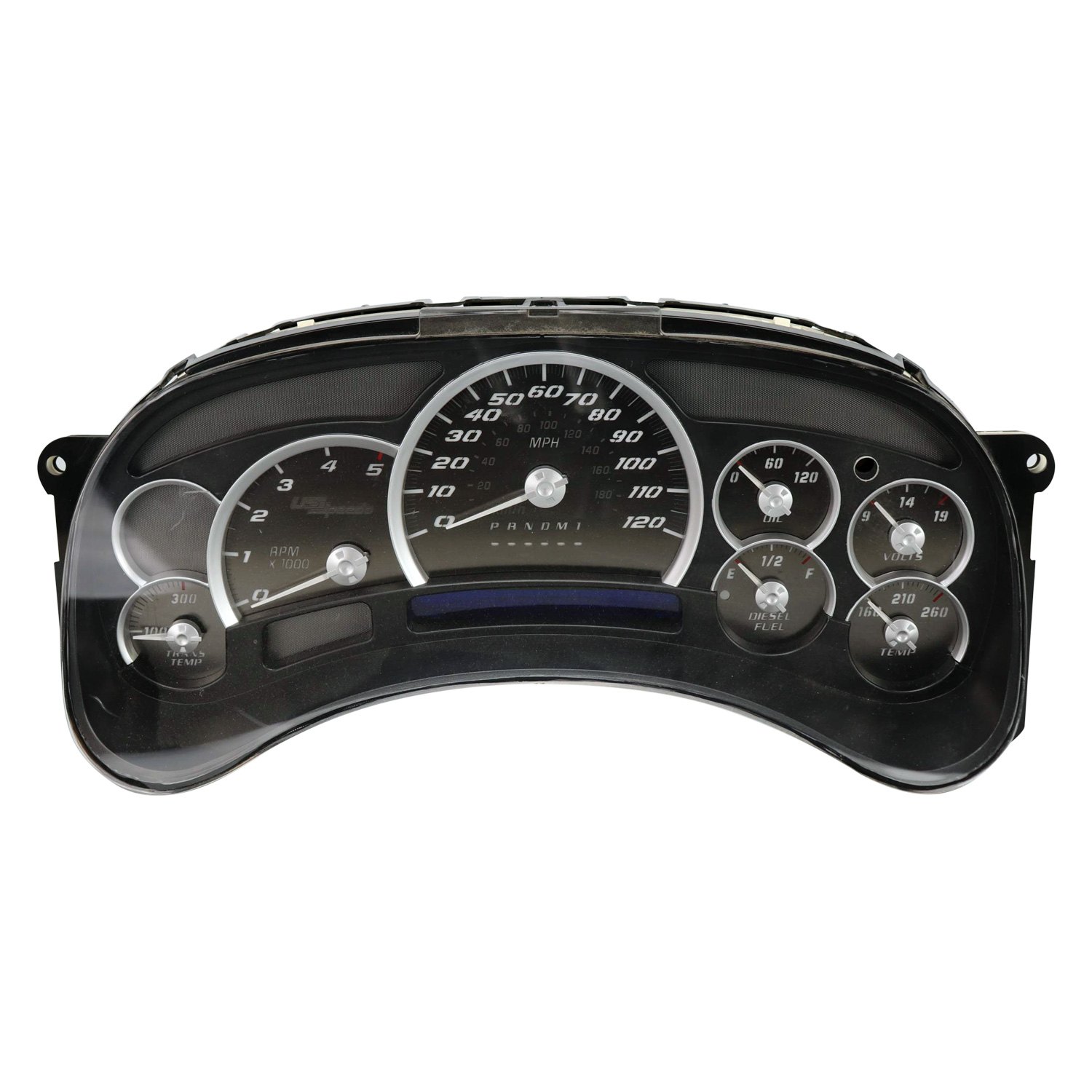 US Speedo® SEGM13 - Stealth Edition Gauge Face Kit, 120 MPH, 5000 RPM
