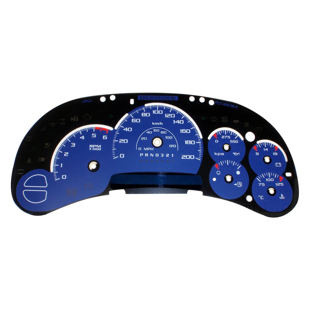 US Speedo® SS1200634 - Daytona Edition Gauge Face Kit with Blue Night ...