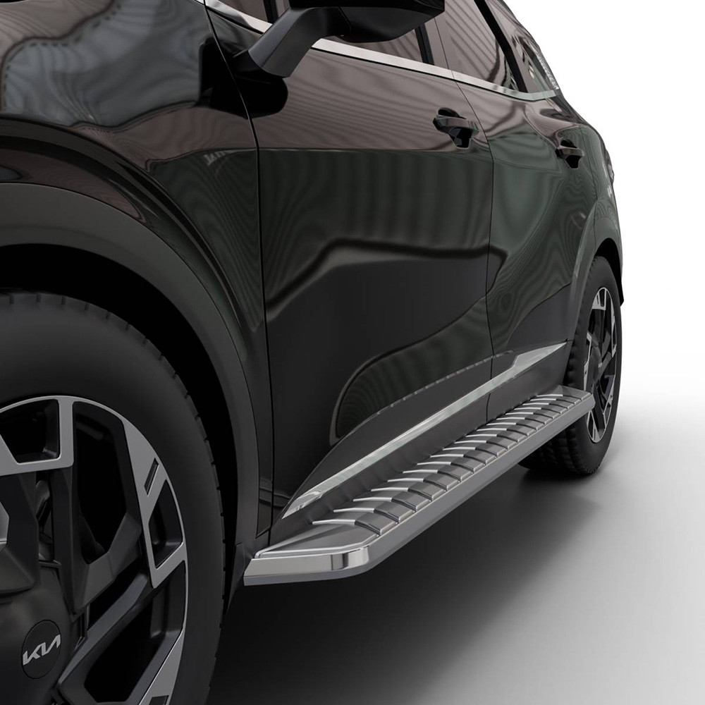 Vanguard Off-Road® VGSSB-1168-2454SS - 5" F1 Style Polished Running Boards