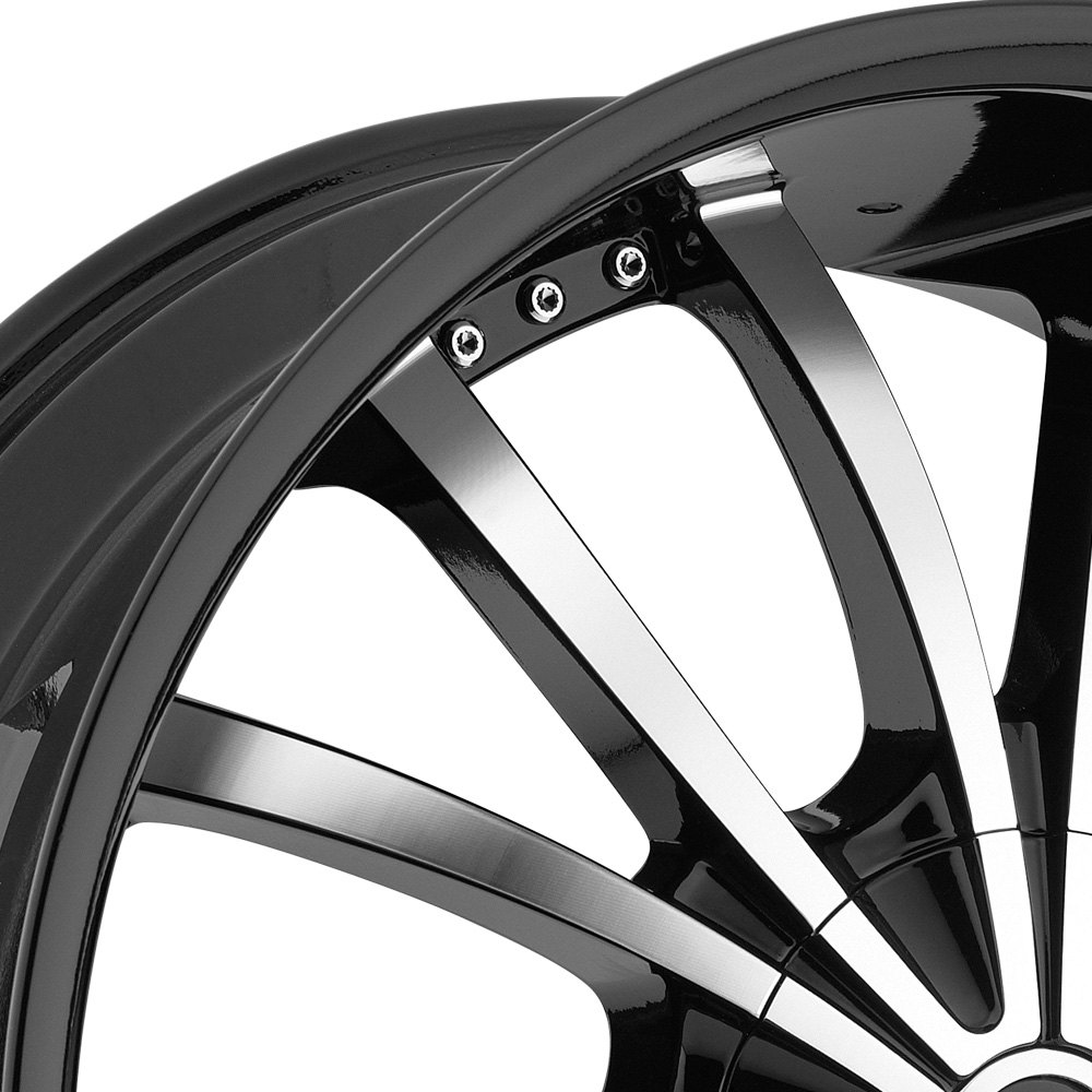 VCT® MANCINI Wheels - Black with Machined Face Rims