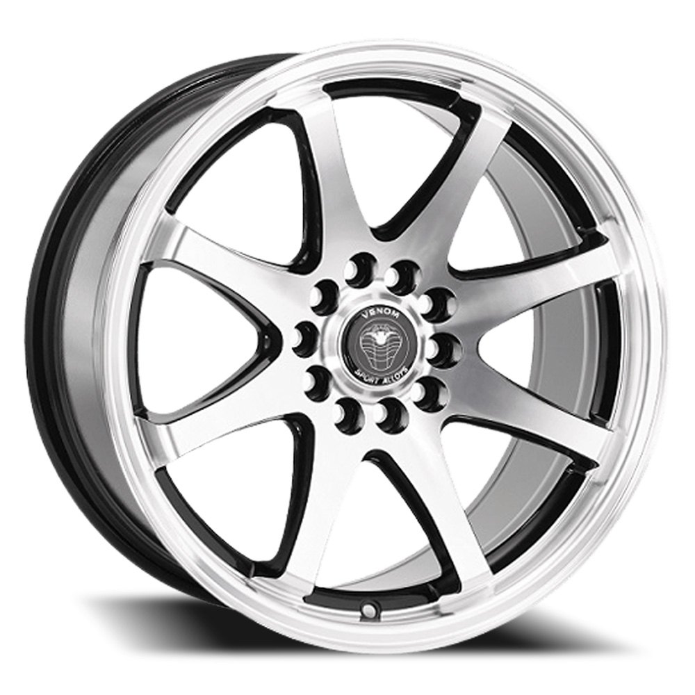 VENOM WHEELS® 35 Wheels - Gloss Black with Machined Face Rims
