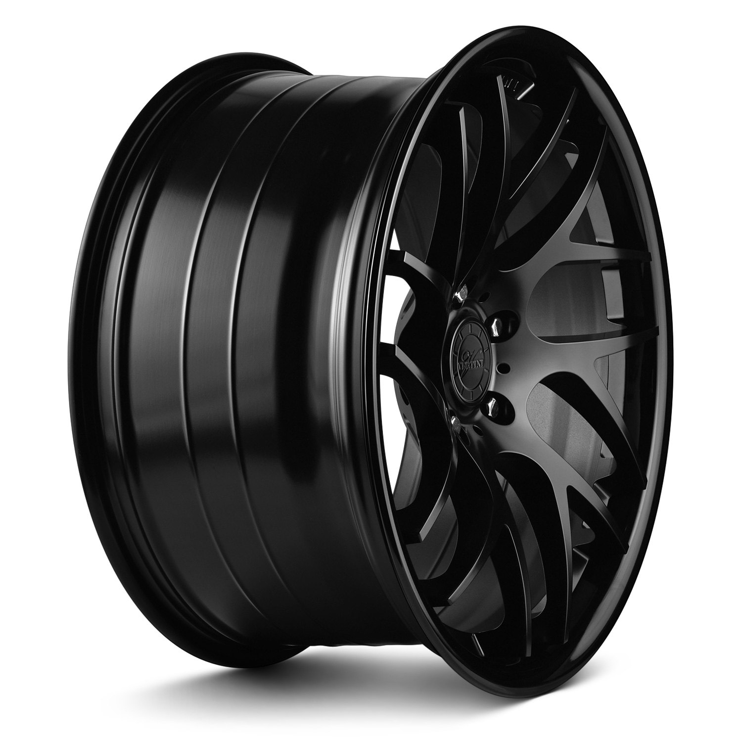 VERTINI® RFS1.4 Wheels - Matte Black Face with Gloss Black Lip Rims