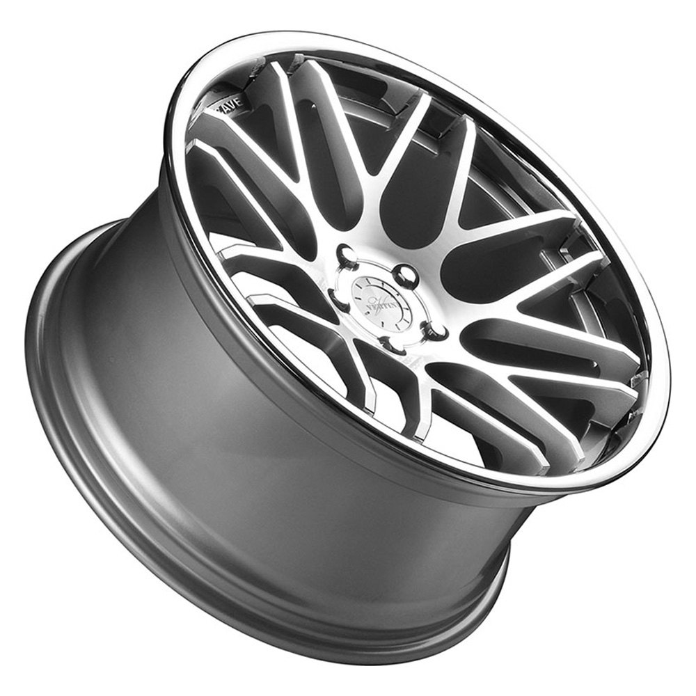 VERTINI® RFS2.5 Wheels - Brushed Silver with Chrome Lip Rims