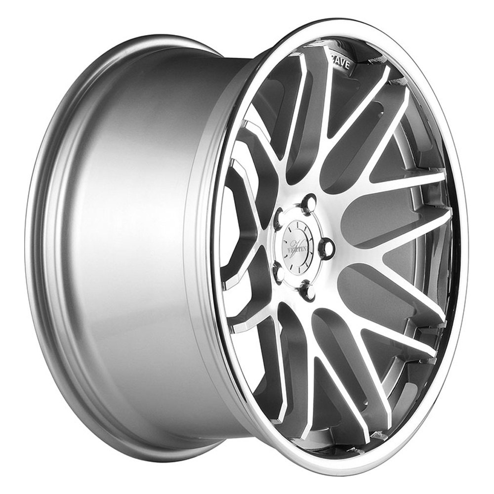 VERTINI® RFS2.5 Wheels - Brushed Silver with Chrome Lip Rims