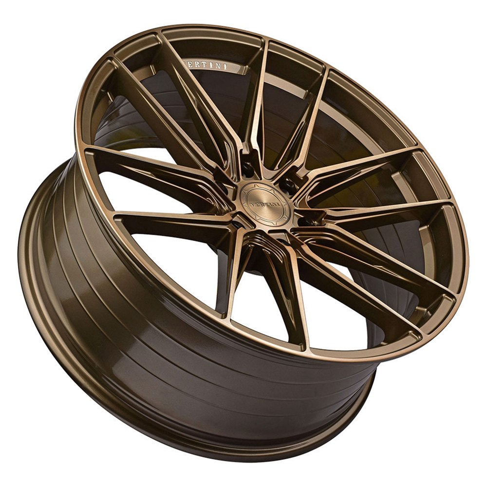 VERTINI® VT1 Wheels - Brushed Dual Bronze Rims