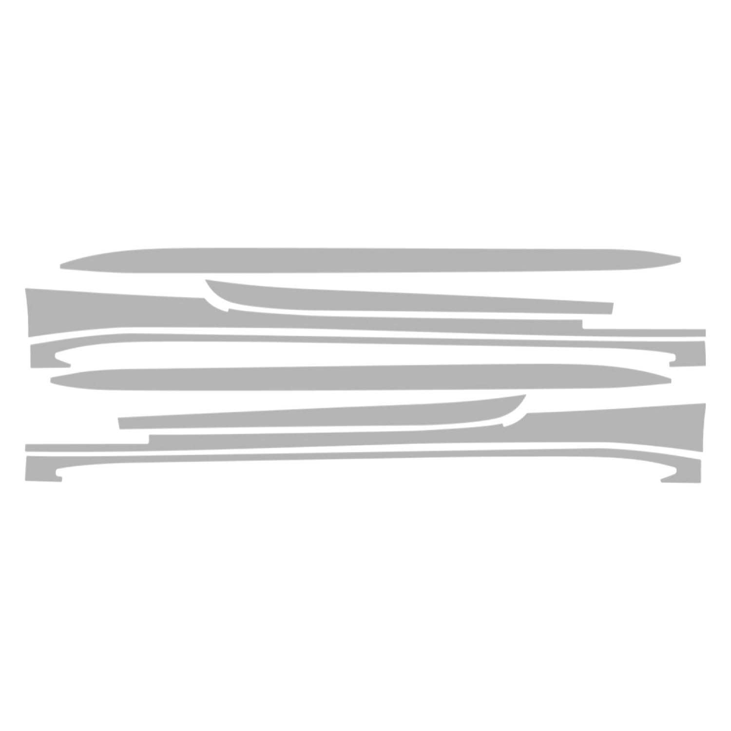 Vicrez® vpp16385 - Paint PPF Pre-Cut Rockers Kit Protection