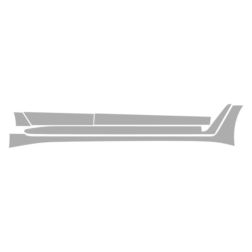 Vicrez® vpp25277 - Paint PPF Pre-Cut Passenger Side Rocker Protection