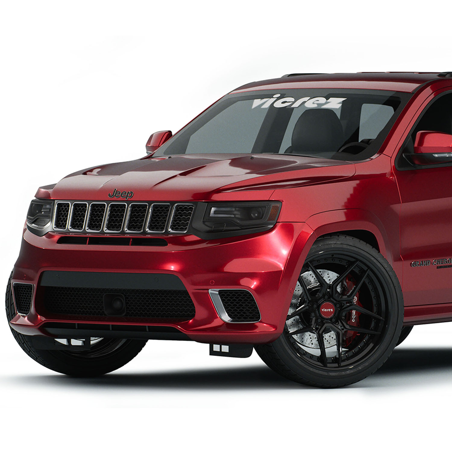 Vicrez® vz101917 - Trackhawk SRT Style Front Bumper (Unpainted)