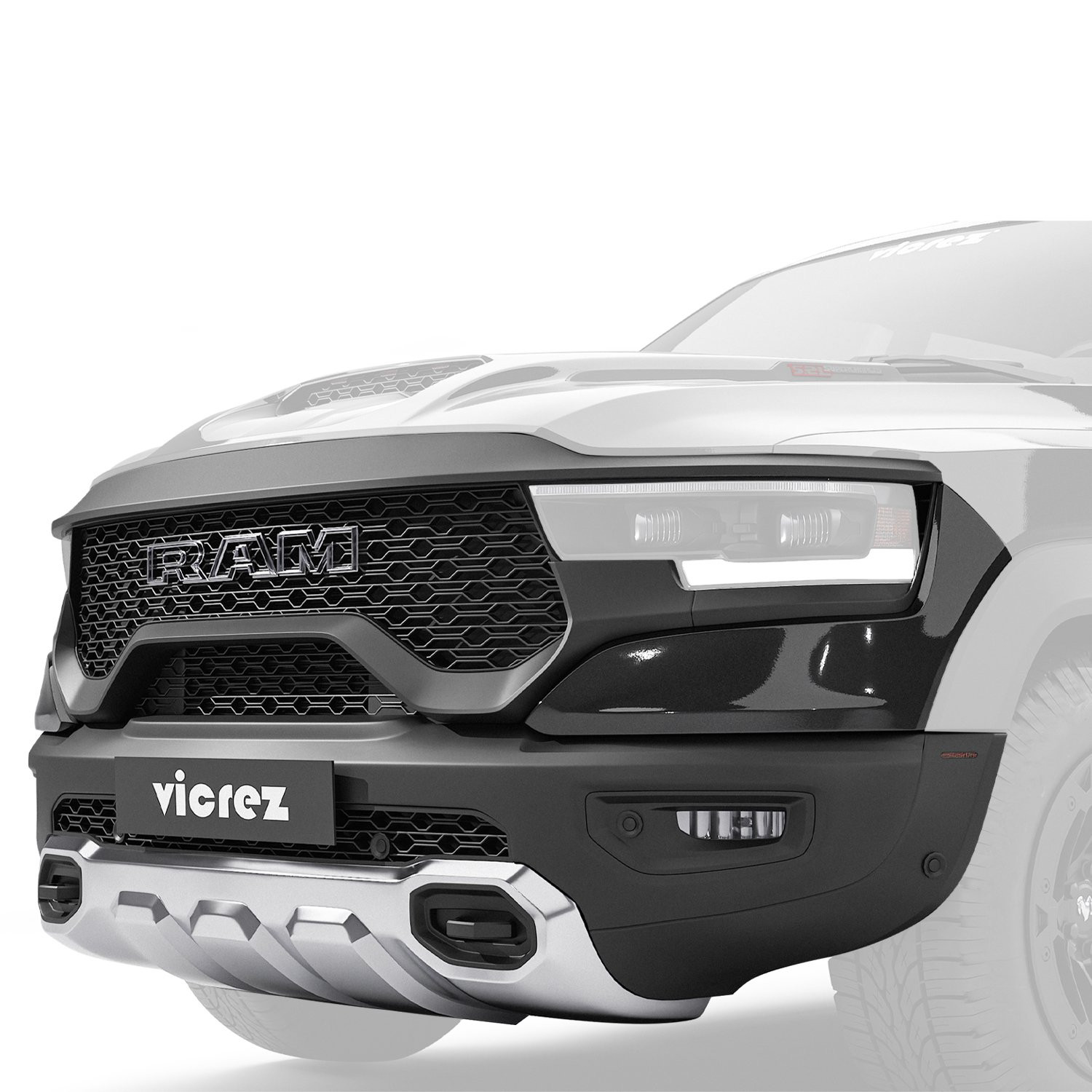 Vicrez® vz101941 - TRX Style Front Bumper (Unpainted)