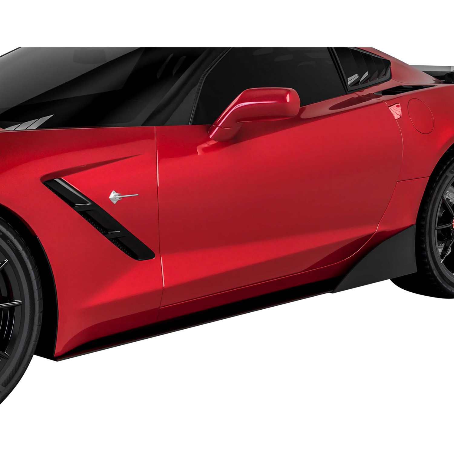 Vicrez® vz102153-UC - VZR1 Style Urban Camo Side Skirt Splitters