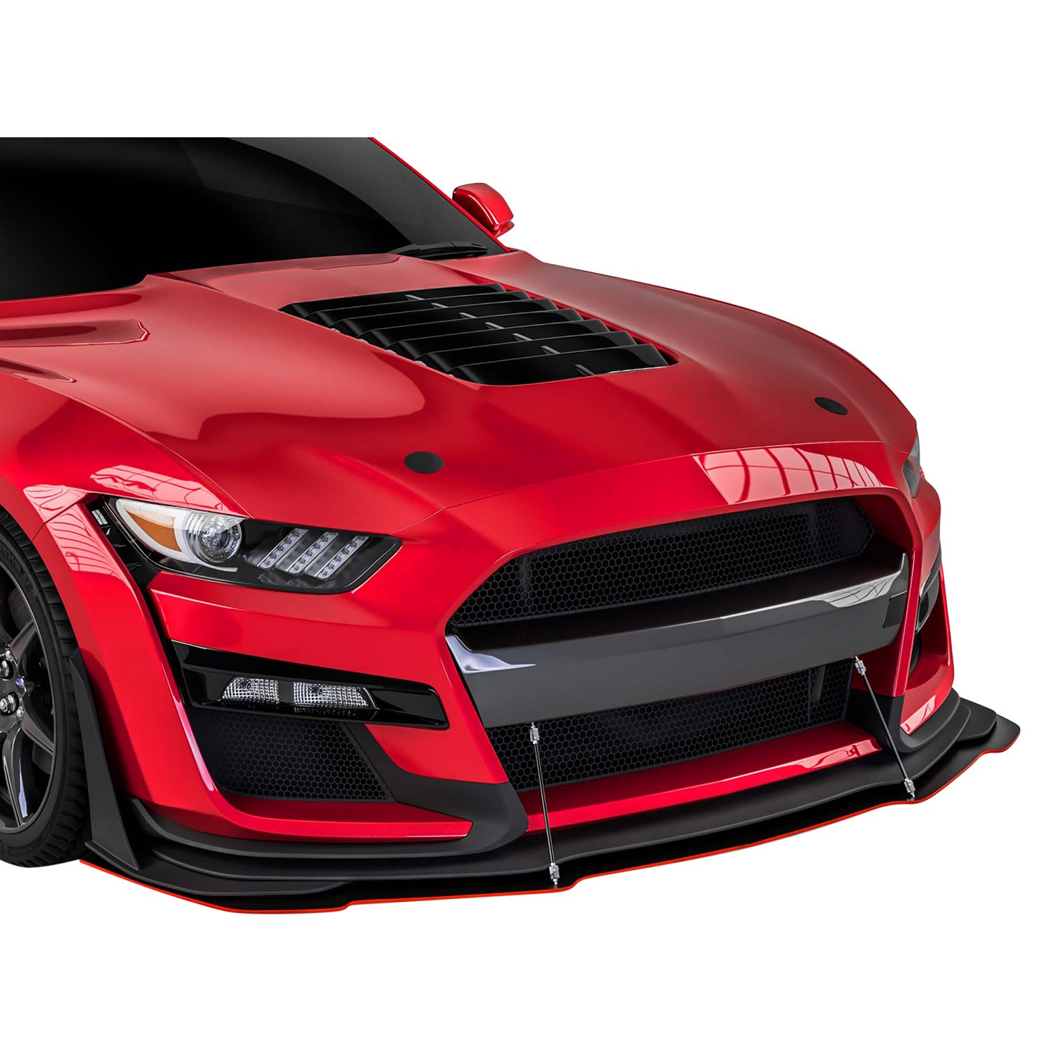 Vicrez® vz102163-SB - GT500 Style Satin Black Front Bumper Splitter ...