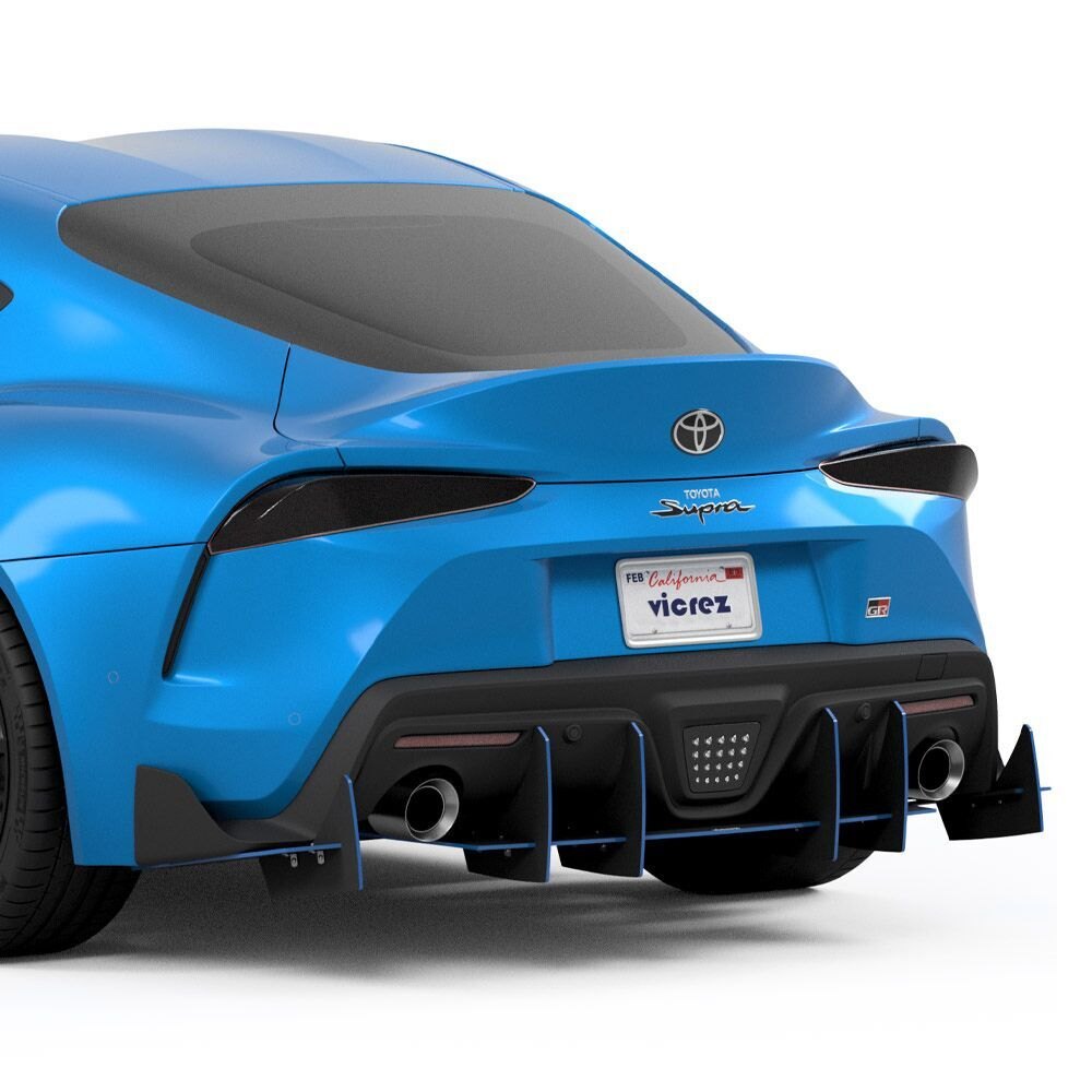 Vicrez® vz102641-GC - Genali VR2 Style Rear Diffuser