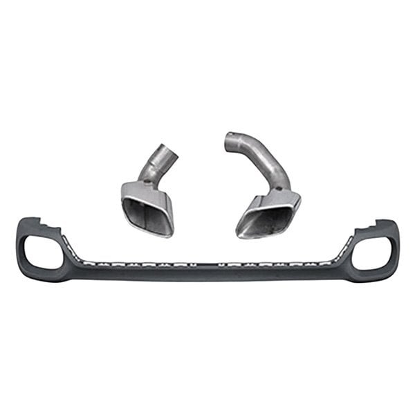 Vicrez® vz106029 - X6 Style Square Tail Pipe Rear Diffuser