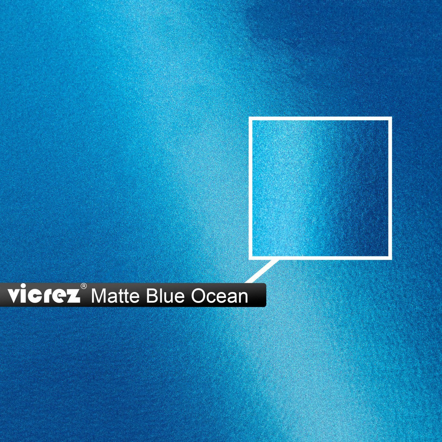 Vicrez® vzv10120-3 - 5' x 3' Blue Ocean Vinyl Car Wrap Film